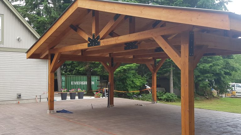 ROUGH TIMBER PATIO COVER - Rising Structures Ltd